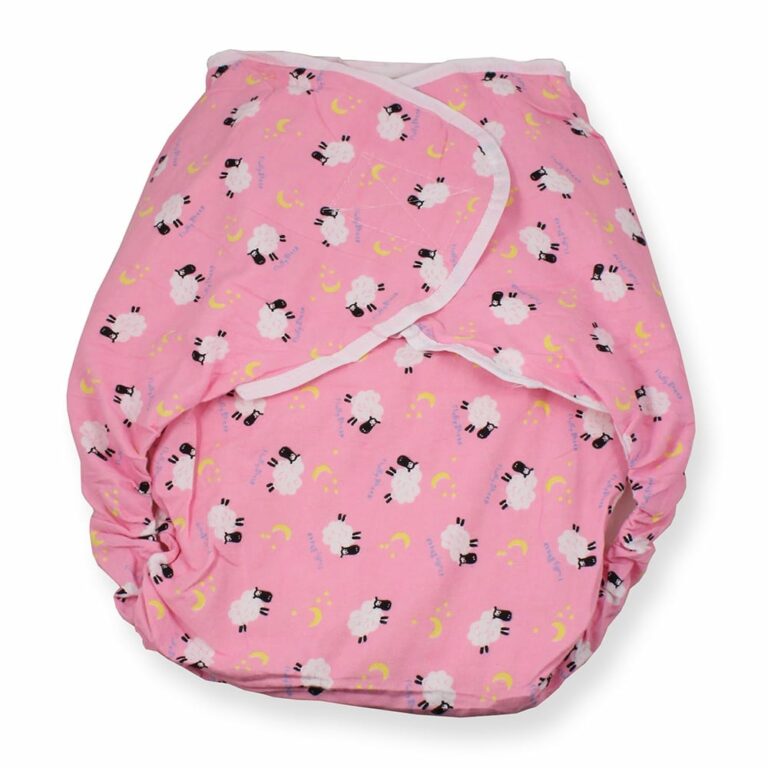 Rearz Pink Sheep Bulky Nighttime Cloth Nappy - Littles Downunder