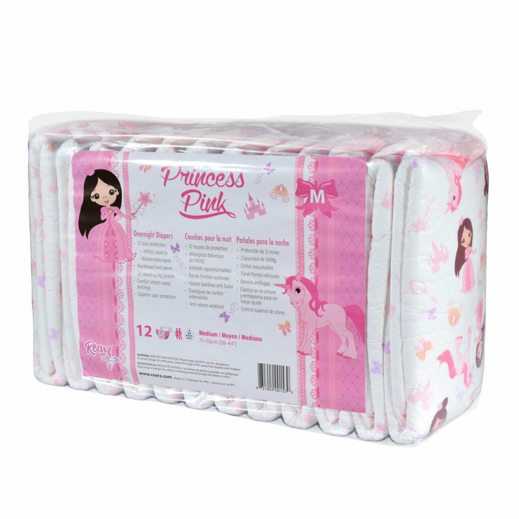 Princess Pink Adult Nappy - Littles Downunder