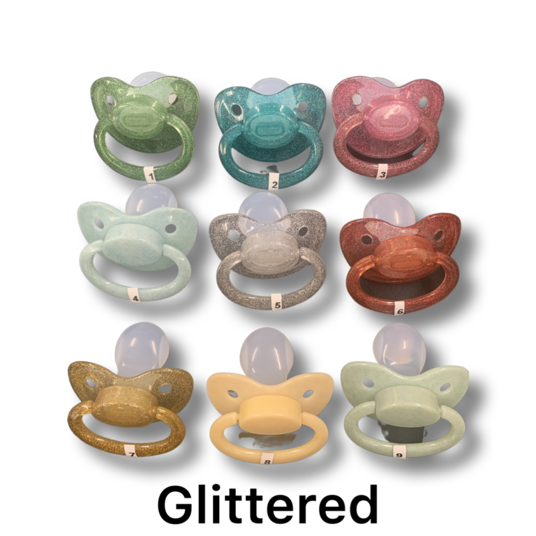 Glittered Pacifiers - Littles Downunder