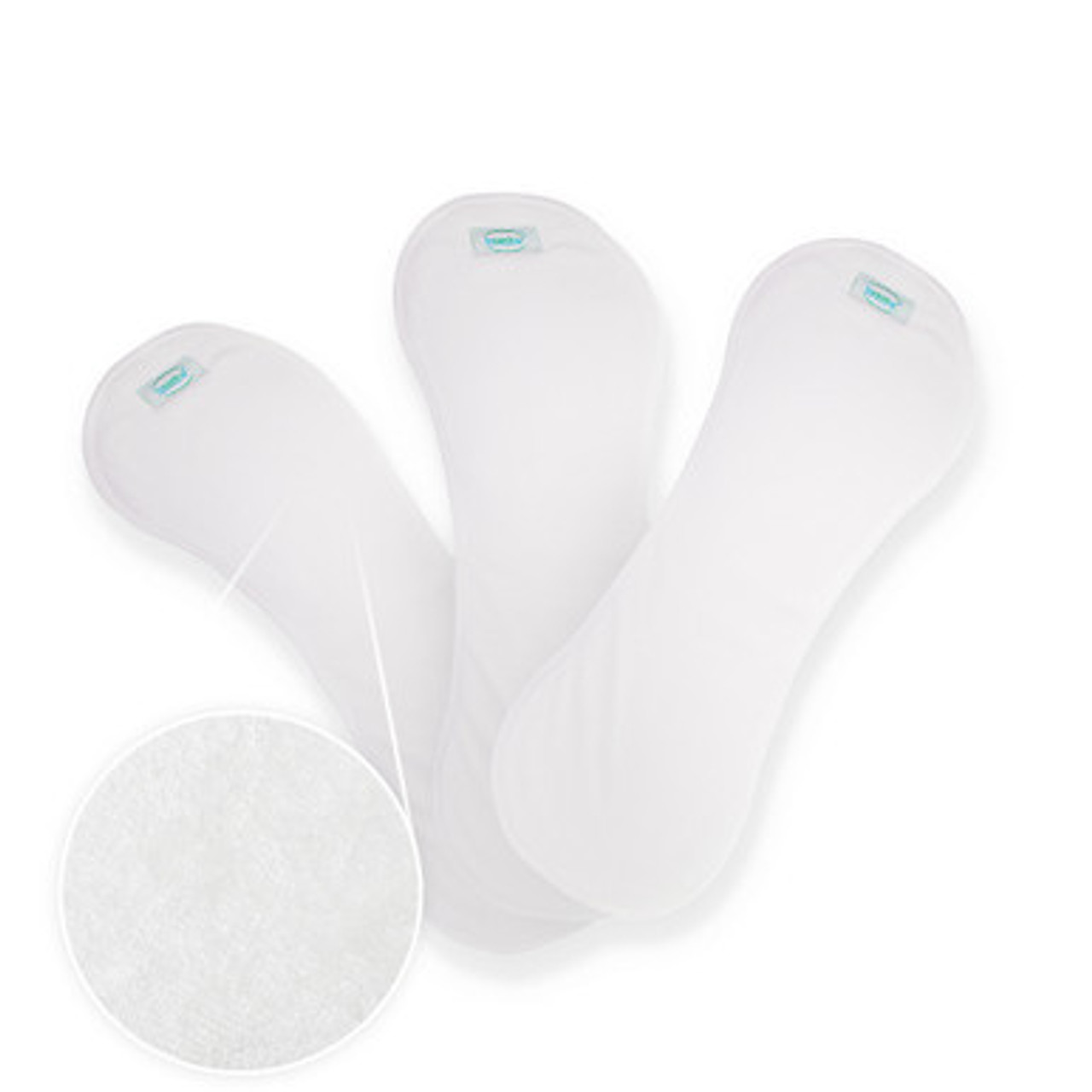 Pack of 3 washable Bamboo booster pads/inserts - Littles Downunder